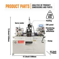 China 80 Series Double-head Chamfering Machine Automatic Feeding High-precision Pipe and bar Chamfering Machine for sale