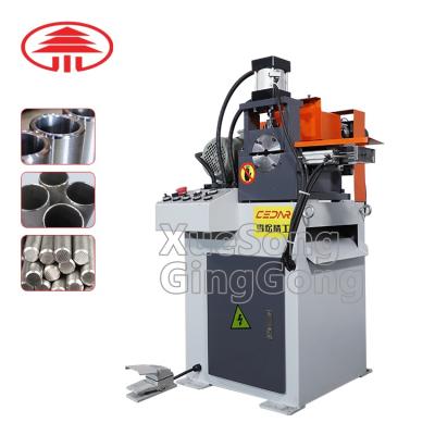 China High-Precision 80 Pneumatic Single-Head Chamfering Machine Automatic Pipe Bar Feeder Construction Steel Stainless Steel for sale