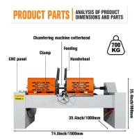 China 50 Series Pneumatic Double-head Chamfering Machine Double-head Chamfering Machine Chamfering Rod for sale