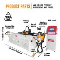 China Cnc Automatic Electric Exhaust Hydraulic Pipe Bender Metal Aluminum Copper Stainless Steel square Pipe Pipe Bender for sale