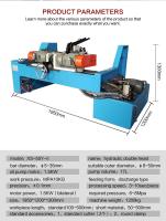 China China  Factory XS-80 High Precision Double Head Chamfering Machine Iron Steel Pvc Aluminum Tube Round Tube Round Rod for sale