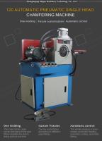 China 120AC Inner/outside Flattening Pipe End Chamfering Machine for Short Workpiece for sale