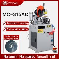 China Automatic MC-315AC Clamping Device Pneumatic PVC Plastic Stainless Steel Pipe Cutting Machine New Semi-Automatic Motor Gear for sale