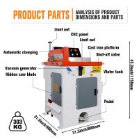 China Made in China 455AL Aluminum Cutting Machine Aluminum Profile Cutting Machine Cuts Profile Pipes for sale