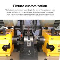 China Automatic Double Head Chamfering Machine For Round Pipe And Round Bar for sale