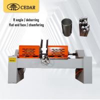 China XS-50AC Pneumatic Double Head Round Bar Pipe Chamfering Machine for sale