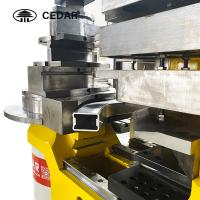 China PLC Controlled Water Cooled Pipe End Forming Machine with 45# Steel Construction for Fitness Equipment for sale