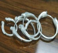 China Sterling Earring Silver Jewelry Components Anodizing PVD Finish Tolerance 0.05mm for sale