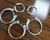 China Sterling Earring Silver Jewelry Components Anodizing PVD Finish Tolerance 0.05mm for sale