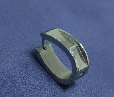China ISO9001 PVD Surface Silver Jewelry Components Clip Ons Earring Tolerance 0.03mm for sale