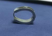 China ISO9001 PVD Surface Silver Jewelry Components Clip Ons Earring Tolerance 0.03mm for sale