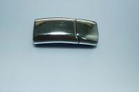 China SS 304 316L Watch Assembly Parts Glossy Finish Buckle Clasp Silver Color for sale