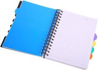 China PP Cover A5 Project Notebook with Horizontal Line Inside Pages and Colored PP Dividers for sale