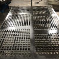 China ASTM SS304H SS Steel Plate 3mm Cold Rolled Round Hole Punched Sheet AISI for sale