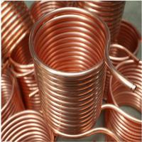 China ASTM C12200 Bright Copper Tube Pipe Coil 150mm For Refrigeration Equipment for sale