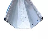 China Greenhouse Galvanized Steel Rain Gutter Connected Commercial 2.0mm for sale