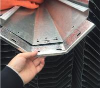 China Greenhouse Galvanized Steel Rain Gutter Connected Commercial 2.0mm for sale