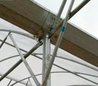 China Greenhouse Galvanized Steel Rain Gutter Connected Commercial 2.0mm for sale