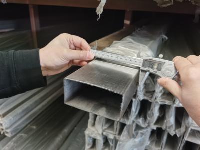 China Decorative Stainless Steel Rectangular Tube A312 Polished 150mm for sale