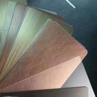 China 1200MM Colour Coated Steel Sheet Coil 0.2MM Simulation Wood Grain JIS DIN for sale