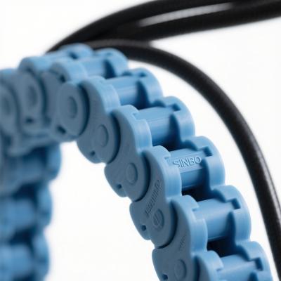 China Industrial Robot Oil Resistant Nylon Cable Carrier High Flexibility Low Noise Internal Separation Base Support System for sale