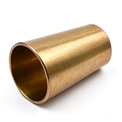 China Precision CNC Machining Bronze Bearing Sleeve CuSn8P0.3 Copper Alloy Custom Parts 120N/mm² Load Capacity for sale