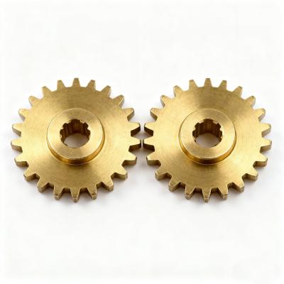 China CNC Machining Brass Gear Custom Copper Alloy Precision Transmission Components ISO Grade 8 M0.3-M6.0 for sale