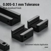 China Precision CNC Milling Parts 0.005-0.1 mm Tolerance Black Anodized Aluminum Machining for sale