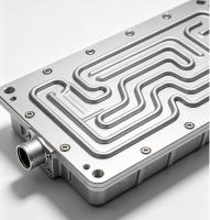 China CNC Machined Aluminum EV Battery Cooling Plate 6061-T6 0.05mm Flatness Custom Thermal Management for sale