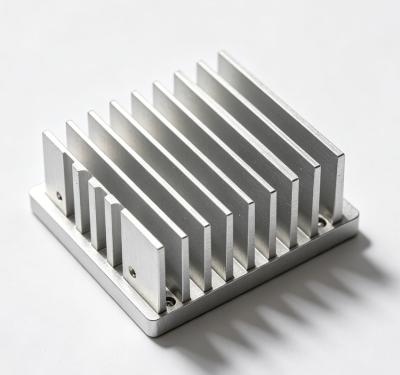 China Custom CNC Machined Aluminum 6061-T6 Heat Sink Fins Precision Thermal Management Components 167 W/mK for sale