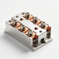 China CNC Machined C11000 C10200 Copper Contactor Terminal Block 0.02mm Flatness 5-10 Micron Tin Plating for sale