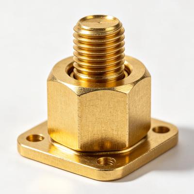 China Cold Forged Brass Terminal Fitting CNC Post-Machined Precision 25-28 IACS Conductivity Power Connector for sale