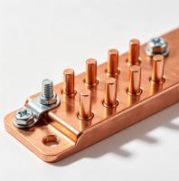 China CNC Machined C11000 ETP Copper Battery Terminal Connector Low Contact Resistance 200A 500A BESS for sale