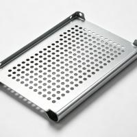 China CNC Bent Al 5052-H32 Ventilation Panel with Perforated Louver Patterns and Precision Flanges for Electronics Enclosures for sale