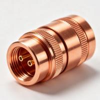 China CNC Machined C11000 ETP Copper Underwater Connector 50 bar 0.02mm Pin Bore Precision Subsea for sale