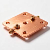 China CNC Stamped Copper C11000 Grounding Terminal 200A to 2000A ±0.1mm Hole Accuracy for sale