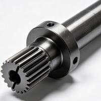 China CNC Turned Carbon Steel 1045 Gear Shaft HRC 28-35 Hardness 1500mm Length Heavy Duty Equipment for sale