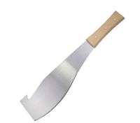 China 2.5mm Blade Sugar Cane Knife High Carbon Steel Silver Polished for sale