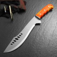 China Polish Hunting Knife 44cm 3.5mm High Carbon Machete Plastic Handle Piercing for sale