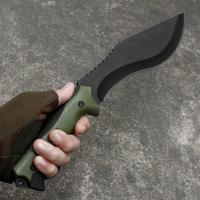 China ODM Plastic Handle Stainless Steel Hunting Knife 4mm Blade 13.8in for sale