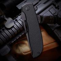 China Outdoor Steel Folding Dagger Knife 130g 80mm G10 Alloy Handle for sale