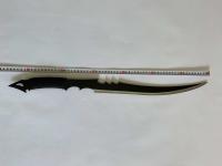 China HRC 52 Polished Dragon Scale SS Steel Machete Antirust Cutting Chopping for sale