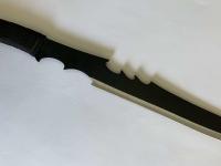 China HRC 52 Polished Dragon Scale SS Steel Machete Antirust Cutting Chopping for sale
