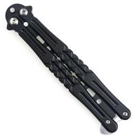 China 56HRC Sharp Butterfly Knife Dagger Antislip Handle 235mm Length for sale