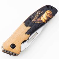 China Engraving Forester Metal Dagger Knife 200mm High Carbon Steel for sale