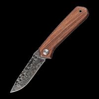 China Mountain Double Edged Damascus Steel Dagger 6in 2.5mm Thick Brass Handle for sale