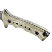 China High Density Titanium Plating Hunting Knives 9.8 Inch Good Performance for sale
