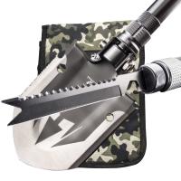 China 3mm Blade Military Folding Multi Function Shovel 32in High Carbon Steel Toughness for sale