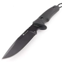 China Black Sharp Stainless Steel Machete Fireproof Explorer Machete for sale