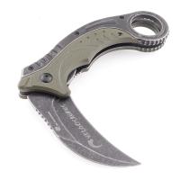 China Hunting Foldable Carbon Steel Machete HRC 56 ODM Dinosaur Claw for sale